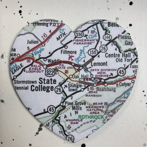 State College Heart Sign, Heart Map Sign, State College Pennsylvania ...