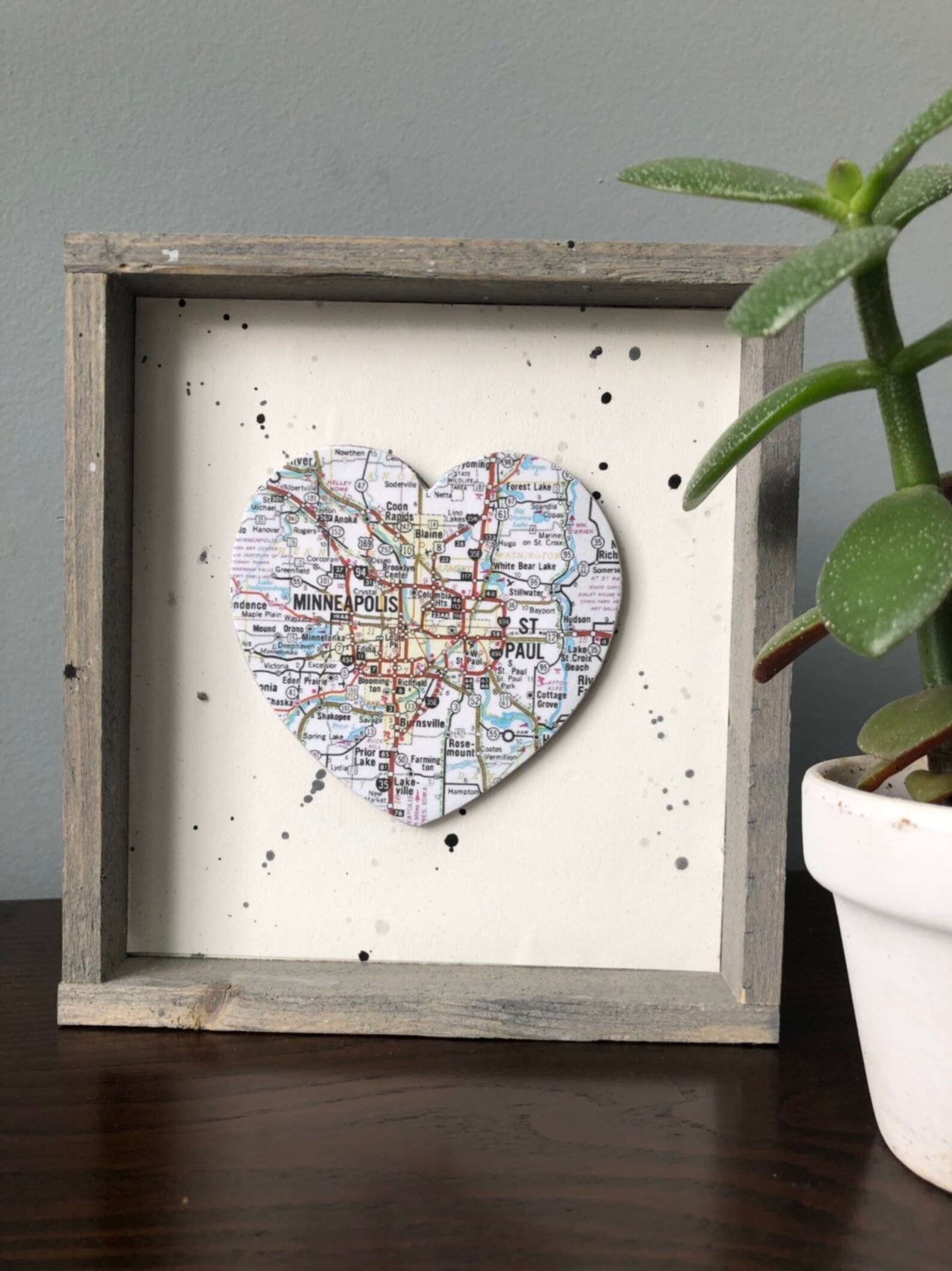 Minneapolis Heart Sign, Heart Map Sign, Minneapolis MN Sign ...