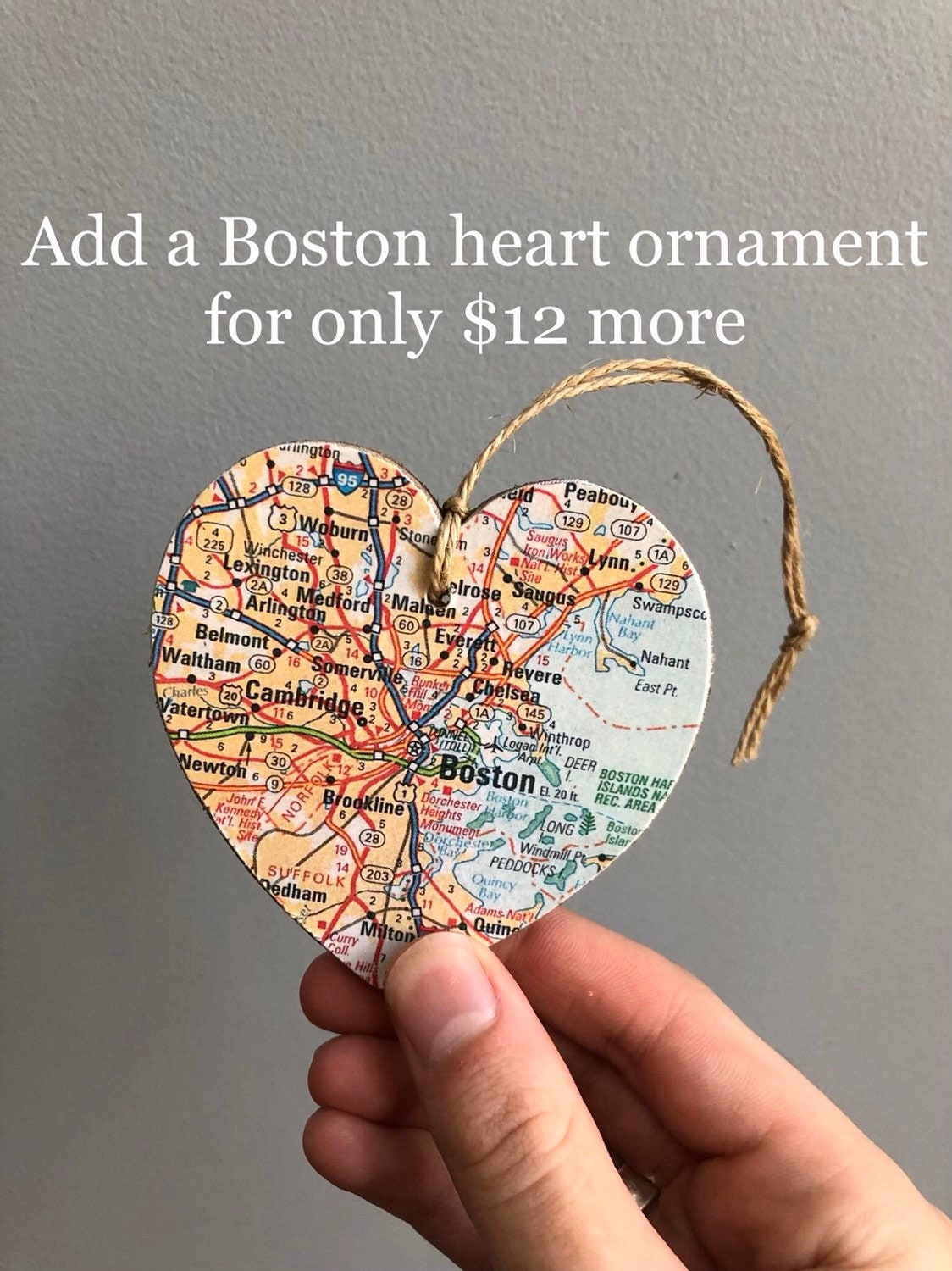Boston Heart Sign Heart Map Sign Boston MA Sign Boston MA - Etsy