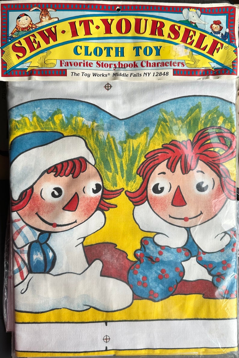 The Toy Works®- Vintage -sew-it-yourself Cloth Toys- Raggedy Ann & Andy ...