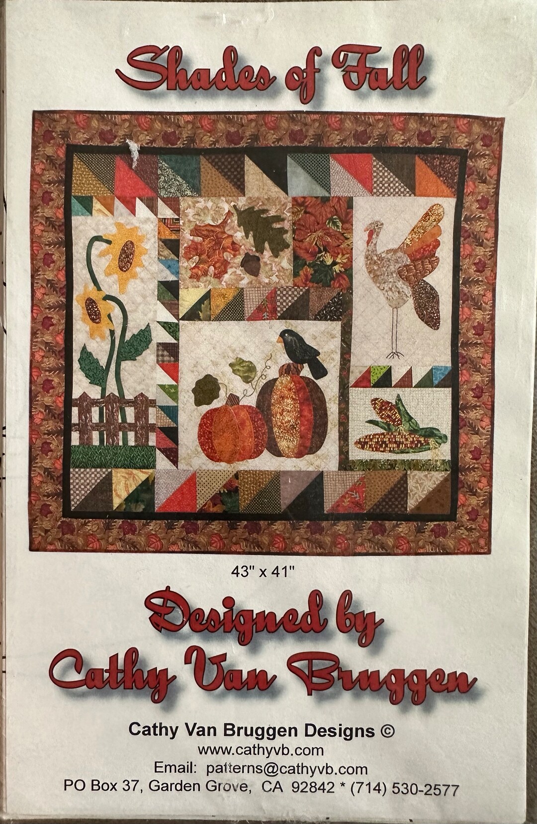 Shades of Fall Appliqué Blocks Quilt Pattern - Etsy