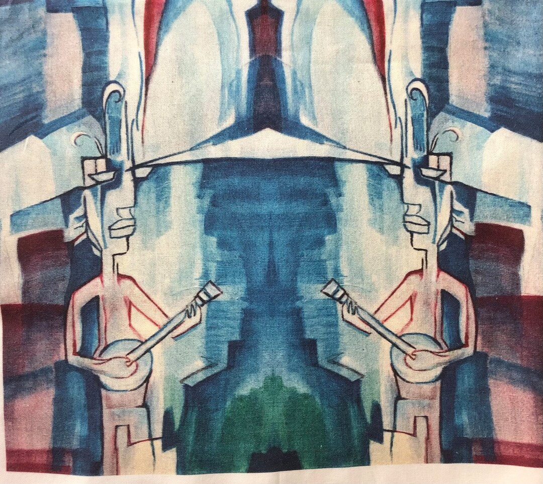 Dueling Banjos Cotton Panel Original Art - Etsy