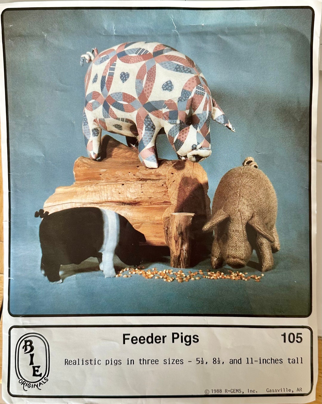 Feeder Pigs Stuffed Animal Doll Pattern - Etsy