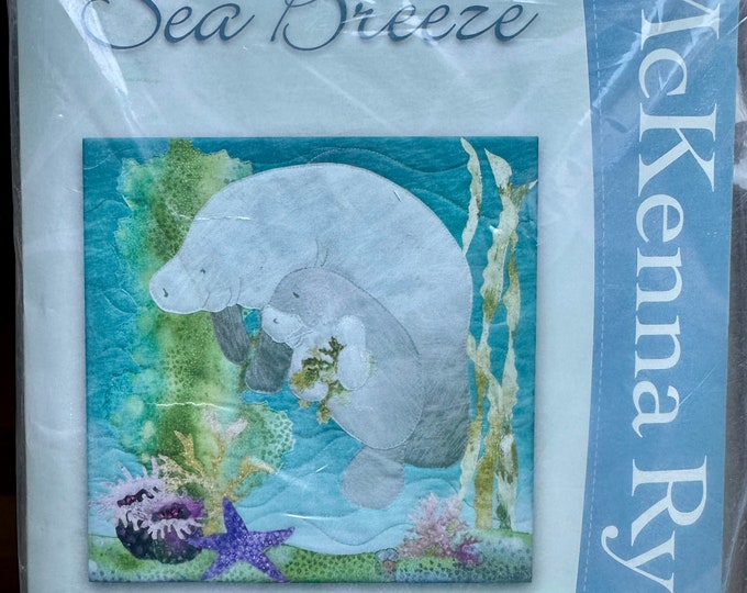 Tootsie and Rumples Manatees- Quilt Block Pattern Kit With Fabric by ...