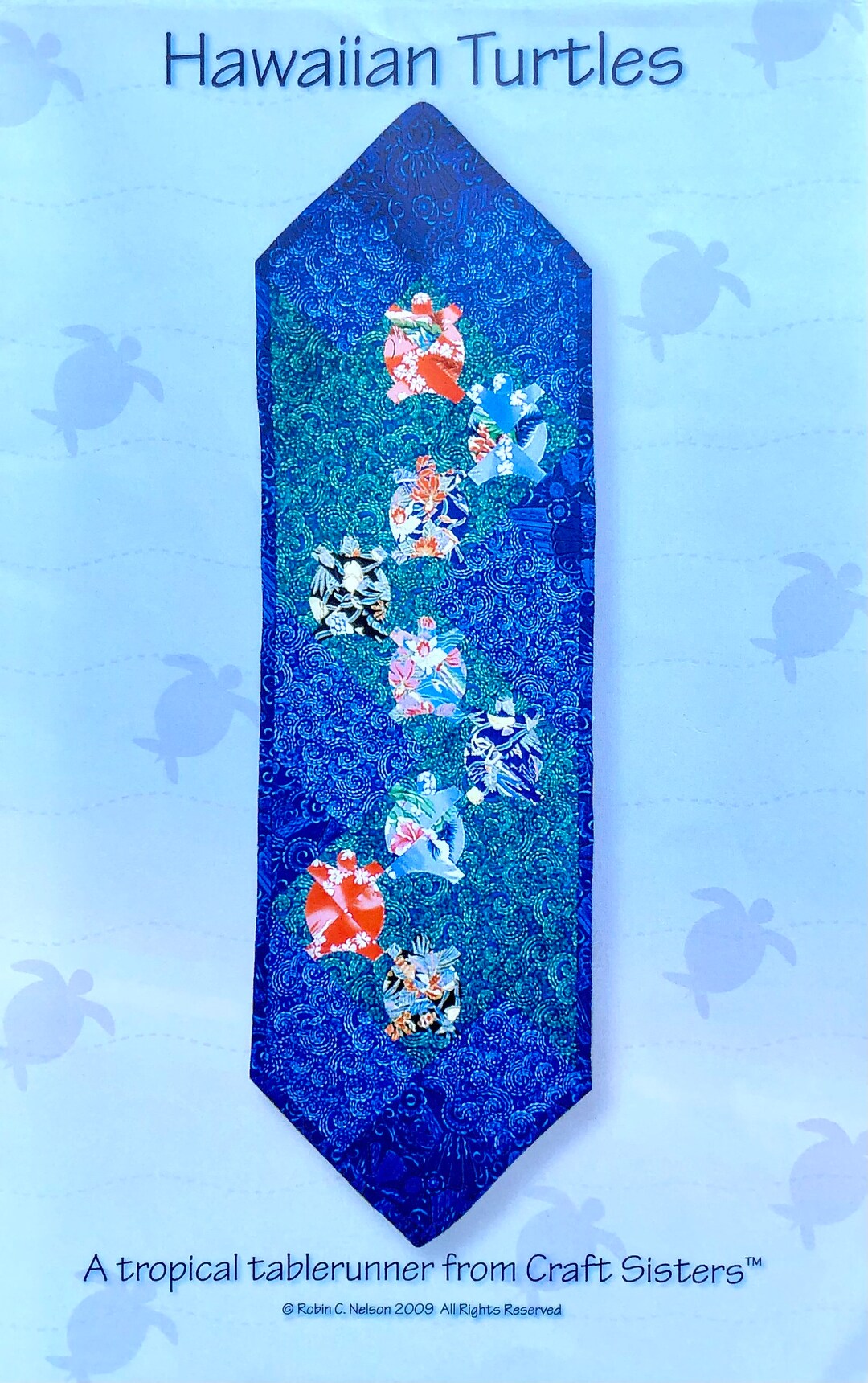 Hawaiian Turtles Appliqué Quilt Table Runner Pattern - Etsy