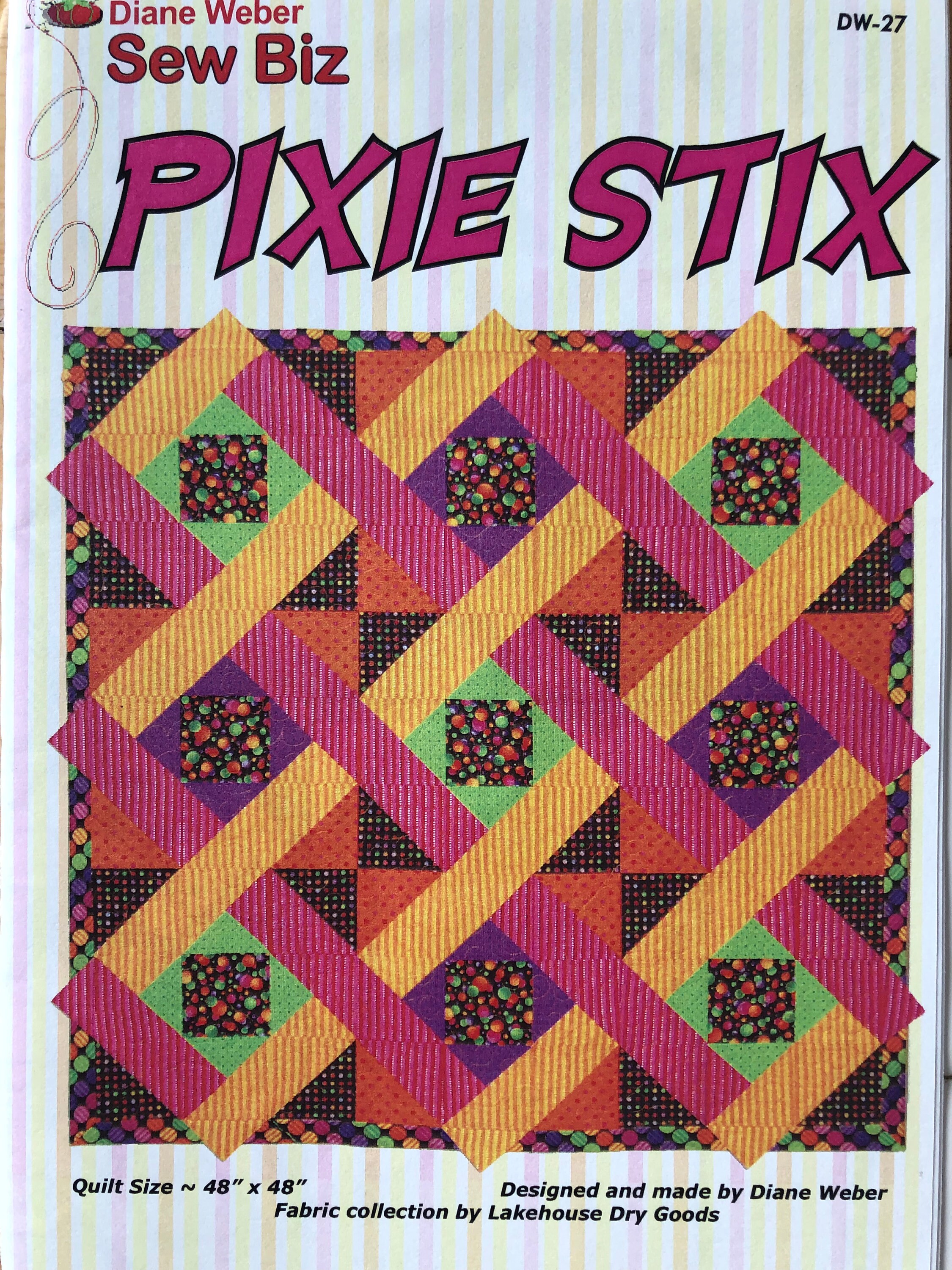 Pixie Stix Quilt Pattern - Etsy