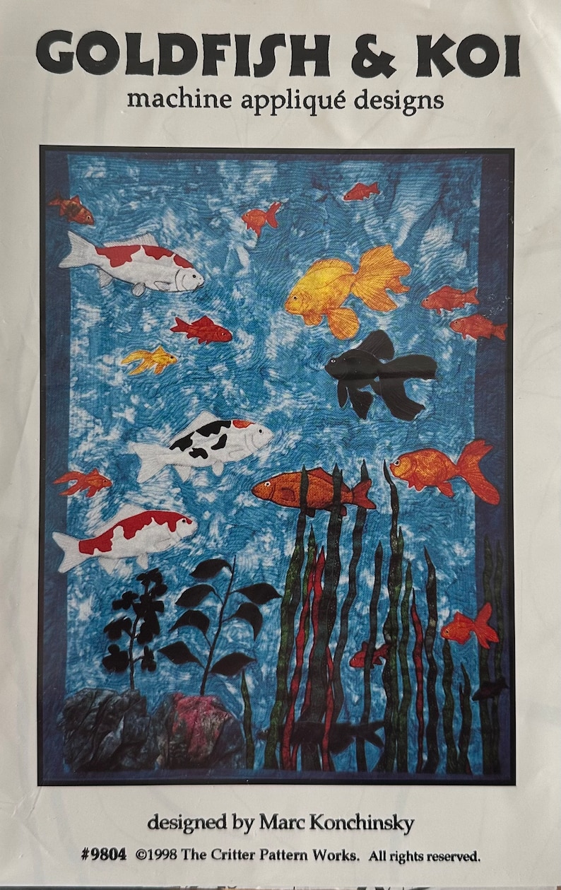 Goldfish & Koi Appliqué Quilt Pattern - Etsy