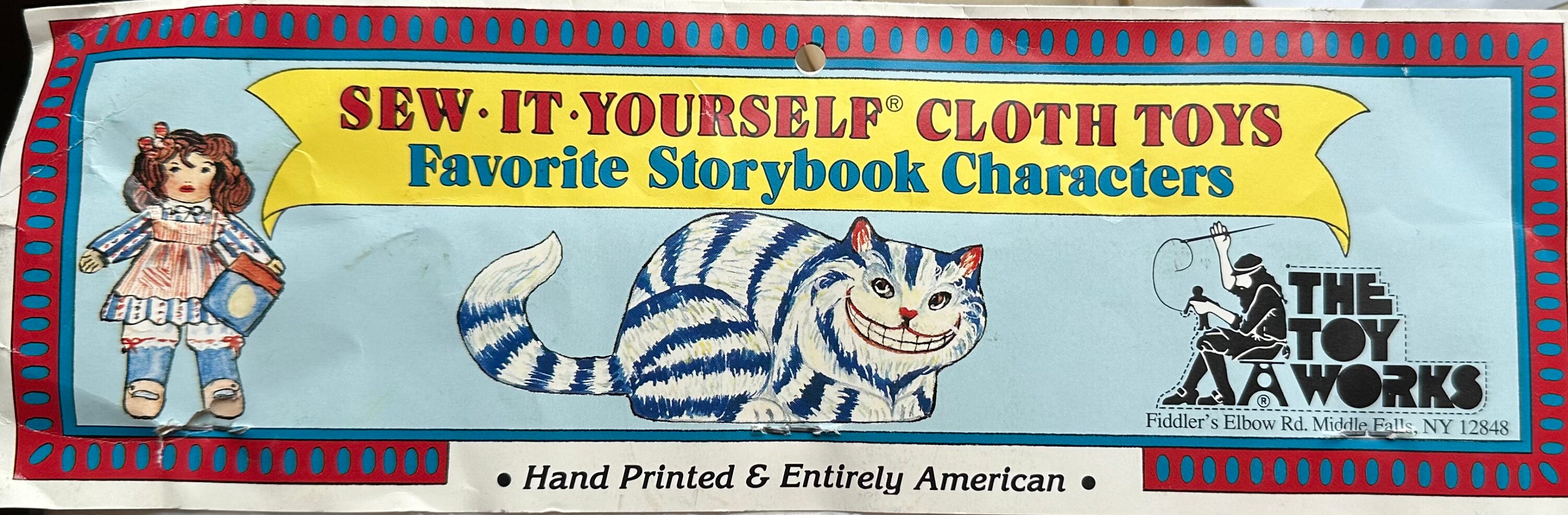 The Toy Works®- Vintage -sew-it-yourself Cloth Toys- Raggedy Ann & Andy ...