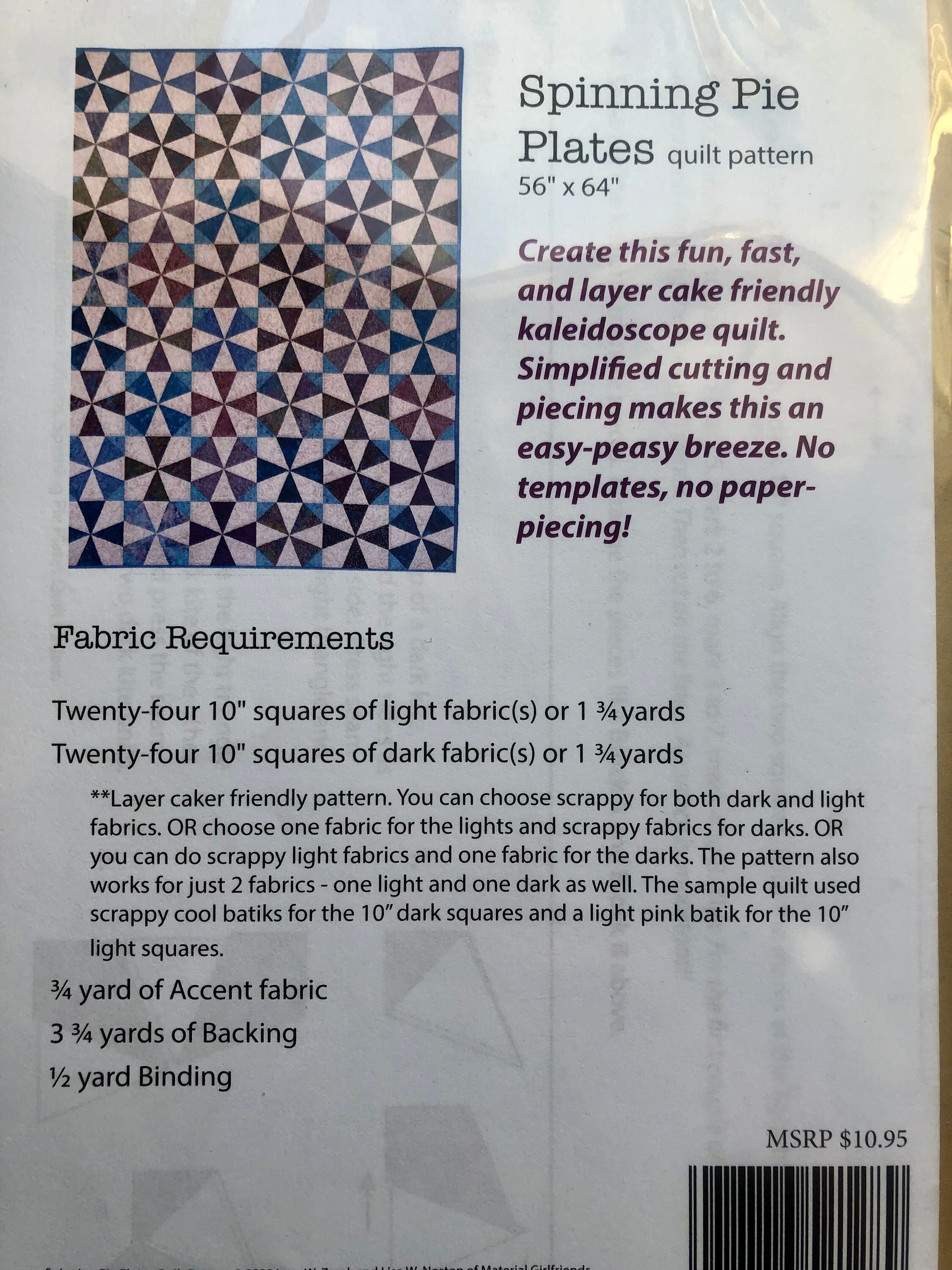 Spinning Pie Plates Quilt Pattern - Etsy