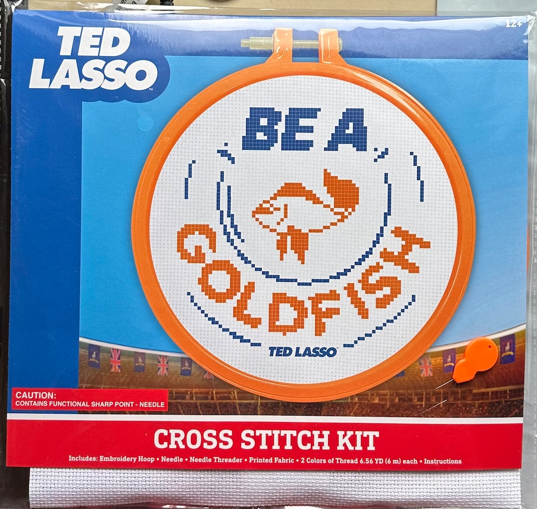Ted Lasso- "be A Goldfish" Cross Stitch Kit - Etsy