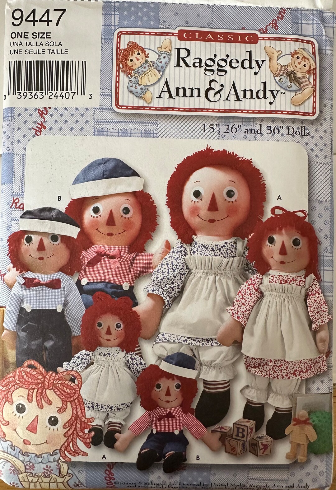 Raggedy Ann + Andy Doll Patterns - Etsy