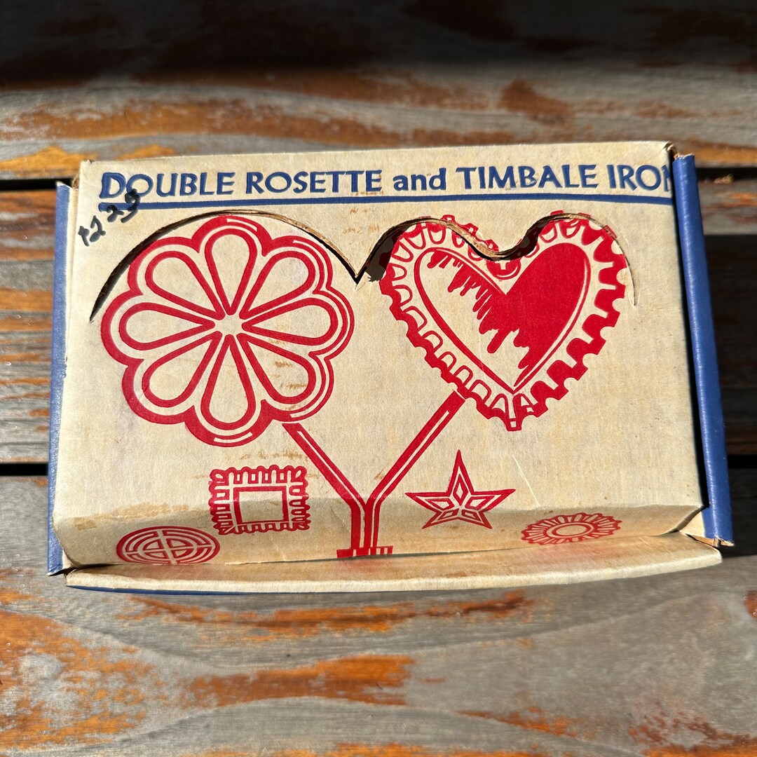 Nordic Ware Vintage Double Rosette and Timbale Iron Set Aluminum Baking ...