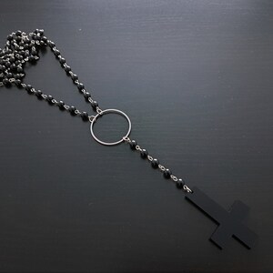 Satanic Rosary With Inverted Cross - Etsy