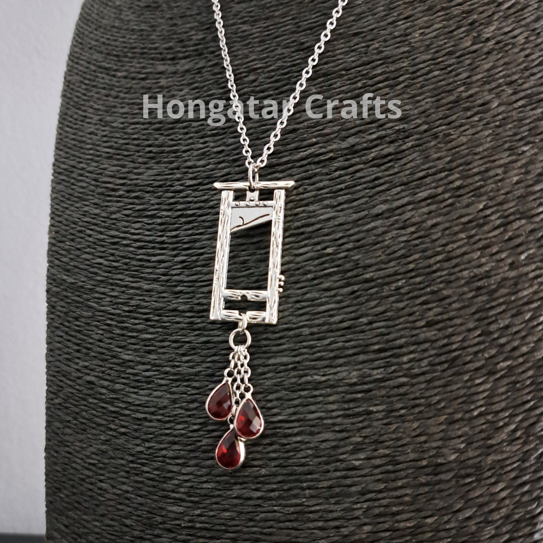Guillotine Necklace With Blood Drop - Etsy