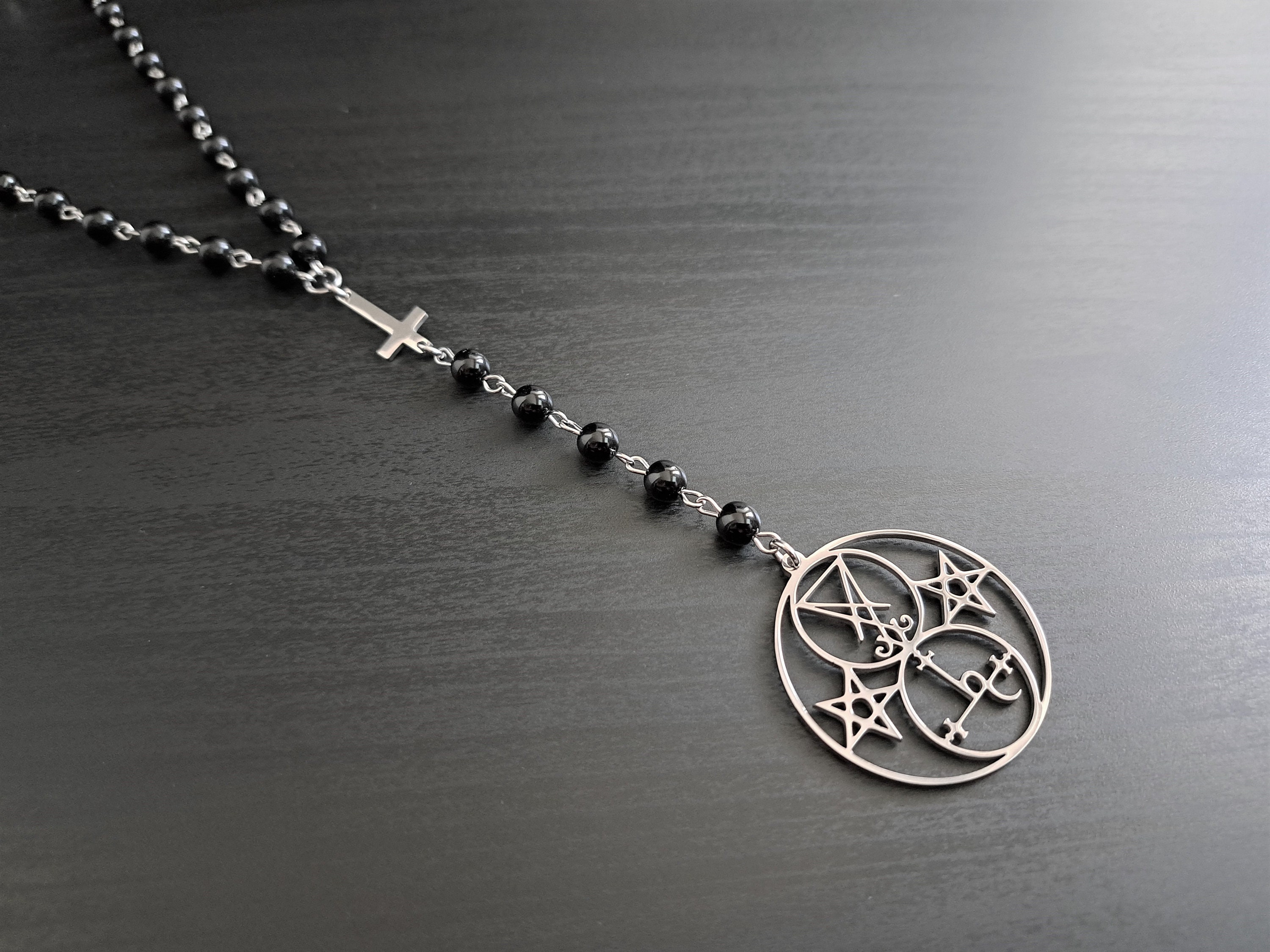Satanic Rosary Multiple Symbols - Etsy Ireland