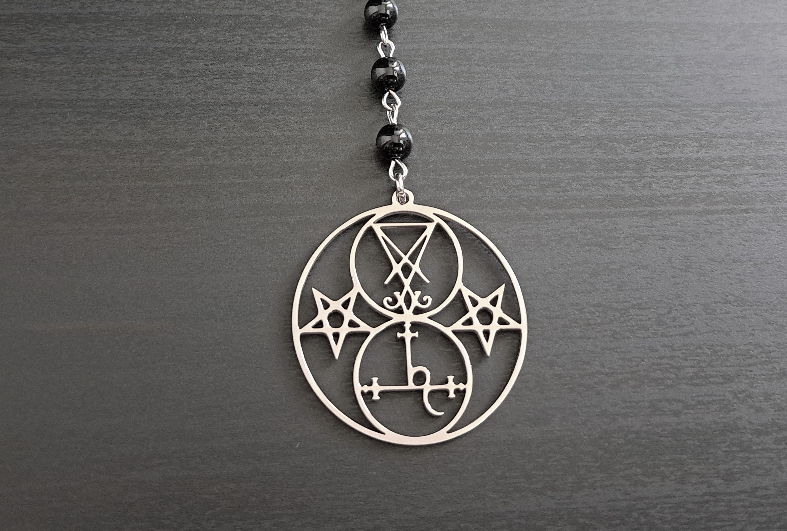 Satanic Rosary Multiple Symbols - Etsy Ireland