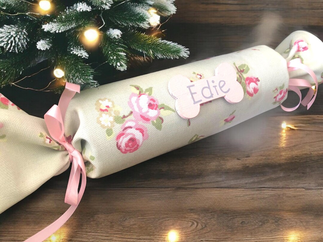 Personalised Fabric Reusable Dog Christmas Cracker - Etsy