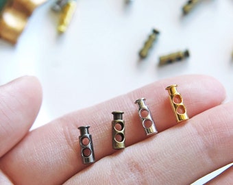 10 Cord End Tube Clasps 4mm / Many Colours / Stop Cord Cord - Etsy