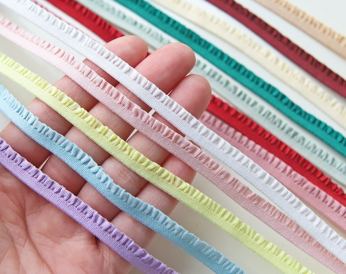 2 Yards 3mm Tiny Lace Trim by the Yard, in Black and White, Perfect for ...