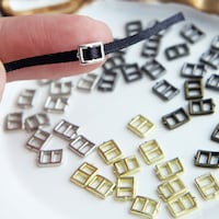 10 PCS - 3mm (inner Diameter) Super Tiny Buckles, in 4 Colors, Perfect ...