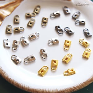 5×8mm Super Tiny Metal Locks, in 4 Colors, Doll Bag Hardware, Mini ...