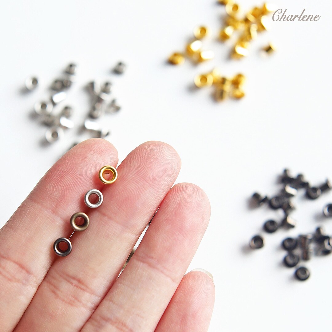 2.5mm (inner Diameter) Tiny Eyelets, in 4 Colors, Craft Supplies, 20PCS ...