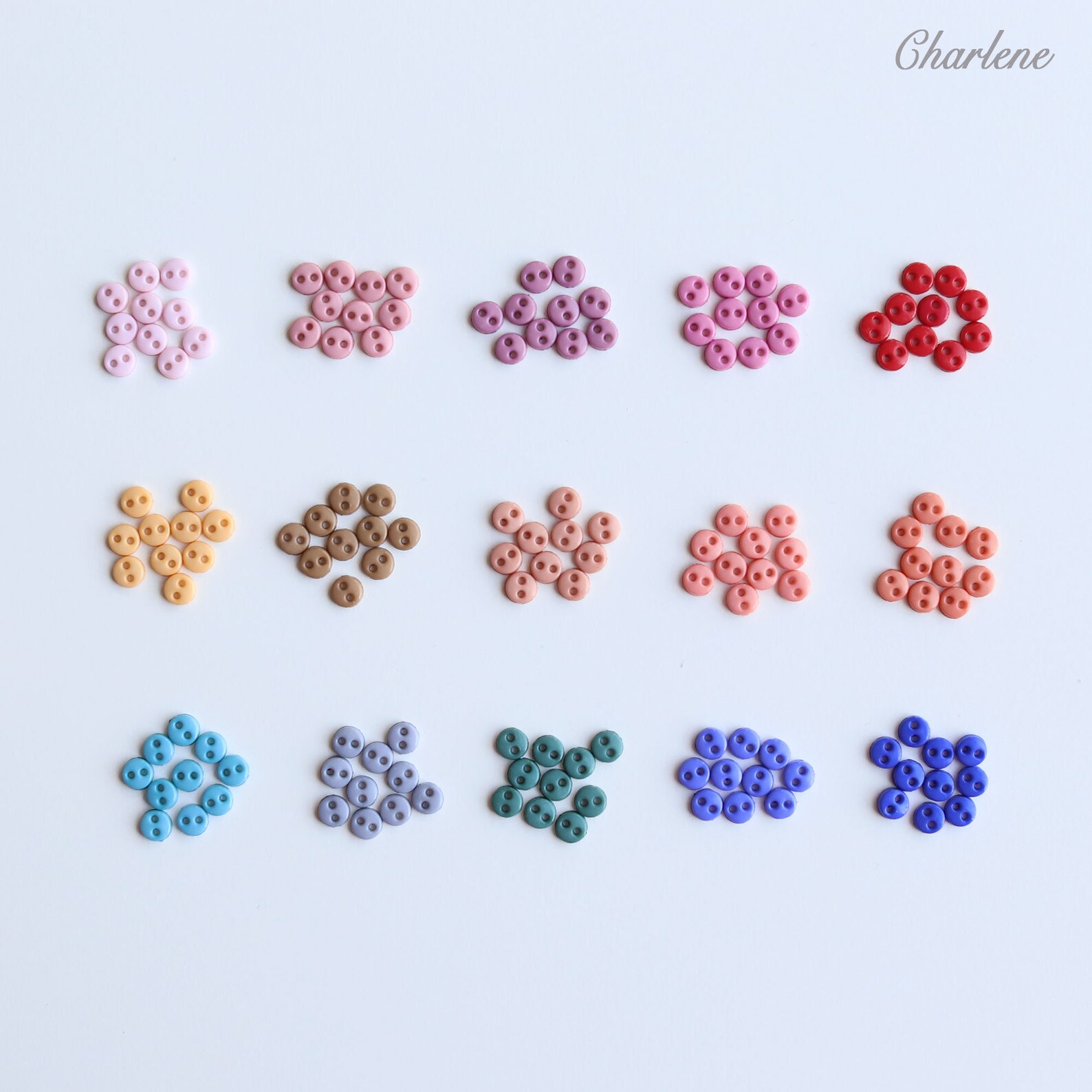 4mm Tiny Round Plastic Buttons new Colors in 15 Colors - Etsy