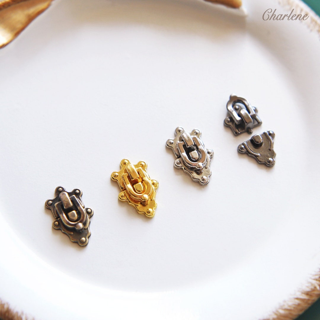 14.4×9mm Super Tiny Metal Doll Purse Locks, in 4 Colors, Doll Bag ...