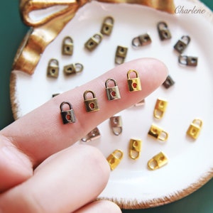 5×8mm Super Tiny Metal Locks, in 4 Colors, Doll Bag Hardware, Mini ...