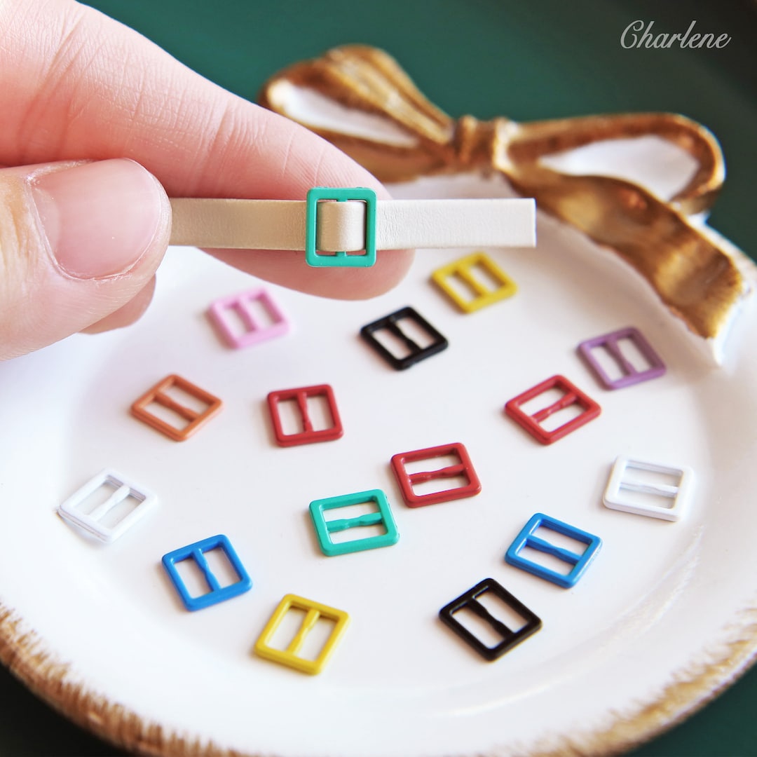 10 PCS - 5.5mm (inner Diameter) Super Tiny Metal Buckles, in 10 Colors ...