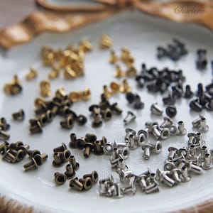 1mm( Inner Diameter ) the Smallest Eyelet, in 4 Colors, Tiny Brass ...