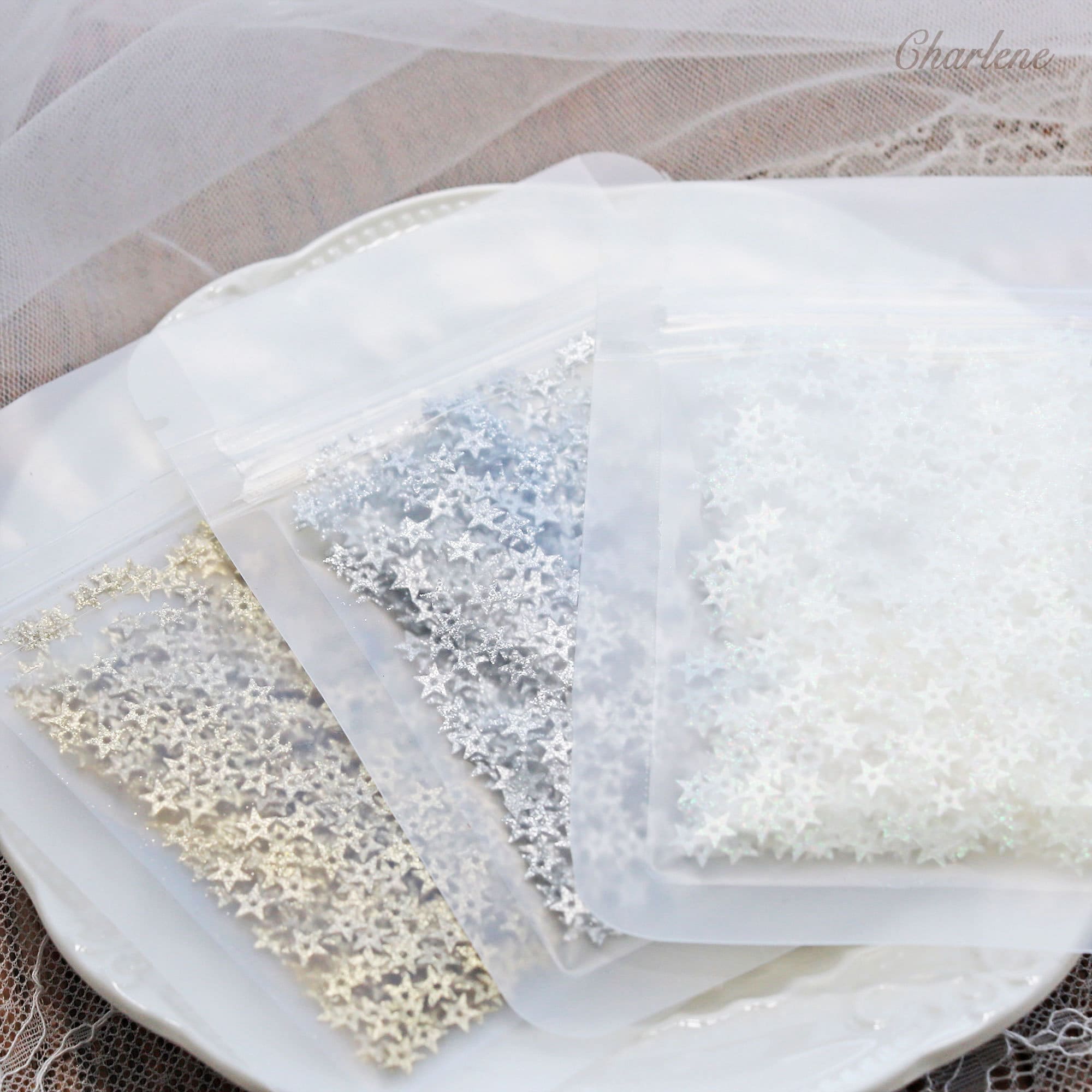 5mm/0.2" Tiny Sparkling Sew on Star Sequins, in 3 Color, Perfect for ...