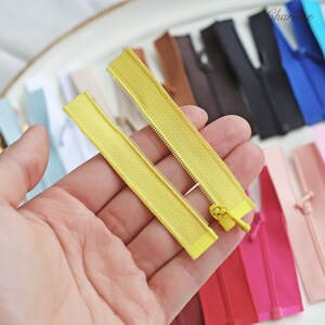 7cm/2.8" Open End Super Tiny Zippers for Doll Clothes, in 20 Colors ...