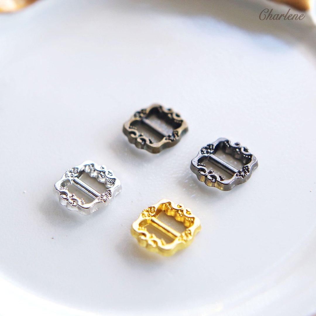 5 PCS - 5.5mm (inner Diameter) Tiny Buckles, in 4 Colors, Perfect for ...