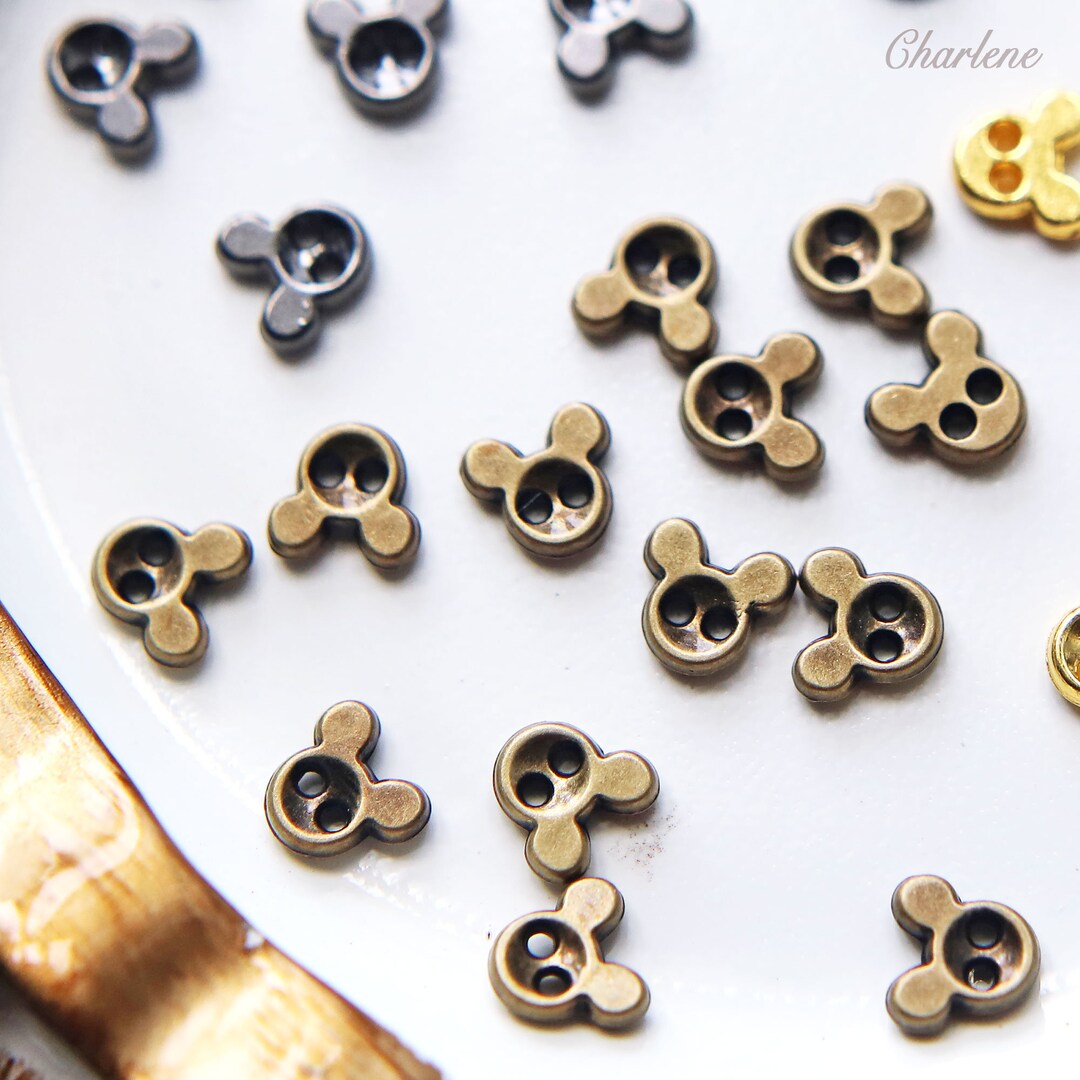 6mm Mini Metal Buttons in 4 Colors Doll Clothing Buttons - Etsy