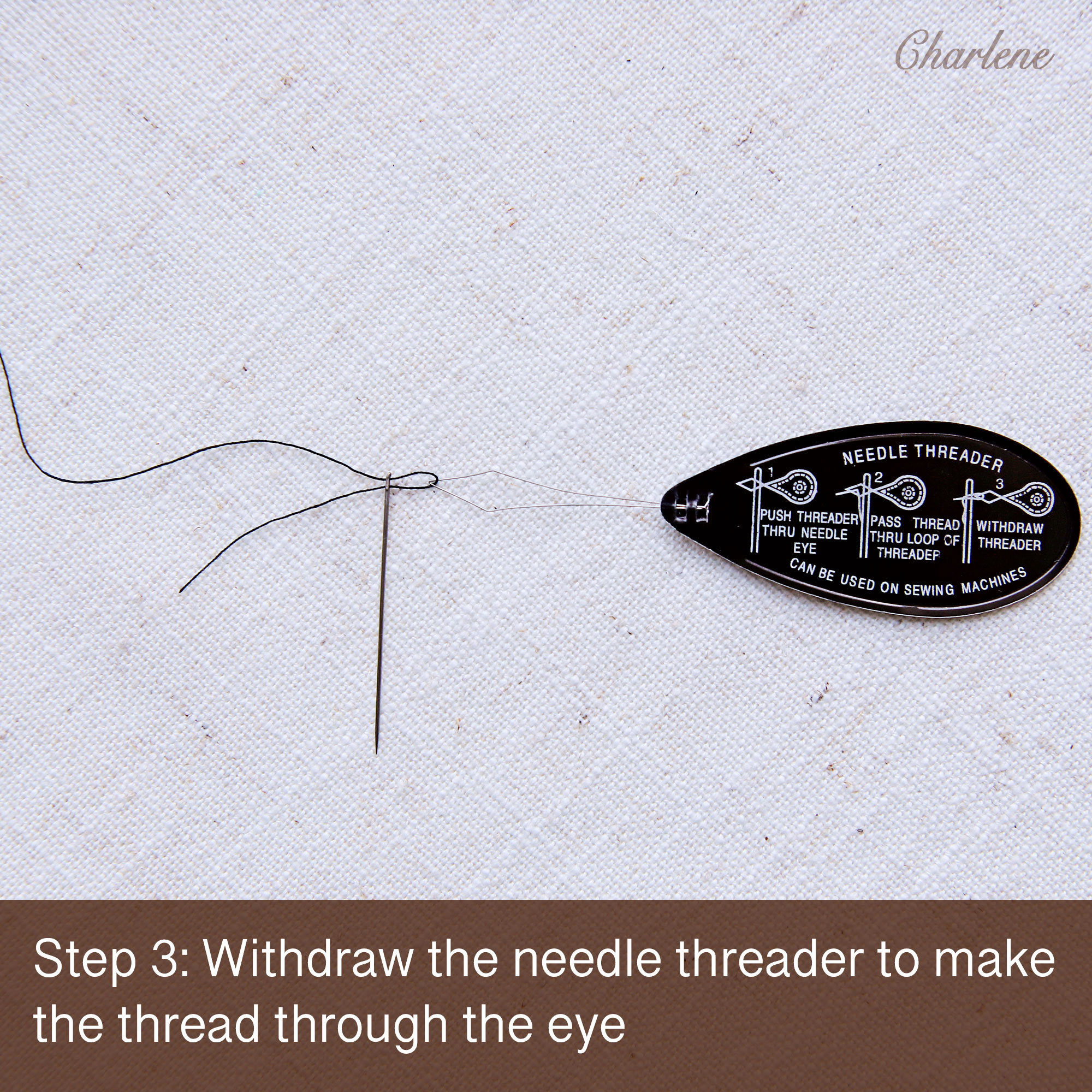 Bow Wire Needle Threader, Hand / Sewing Machine Stitch Insertion Tool ...