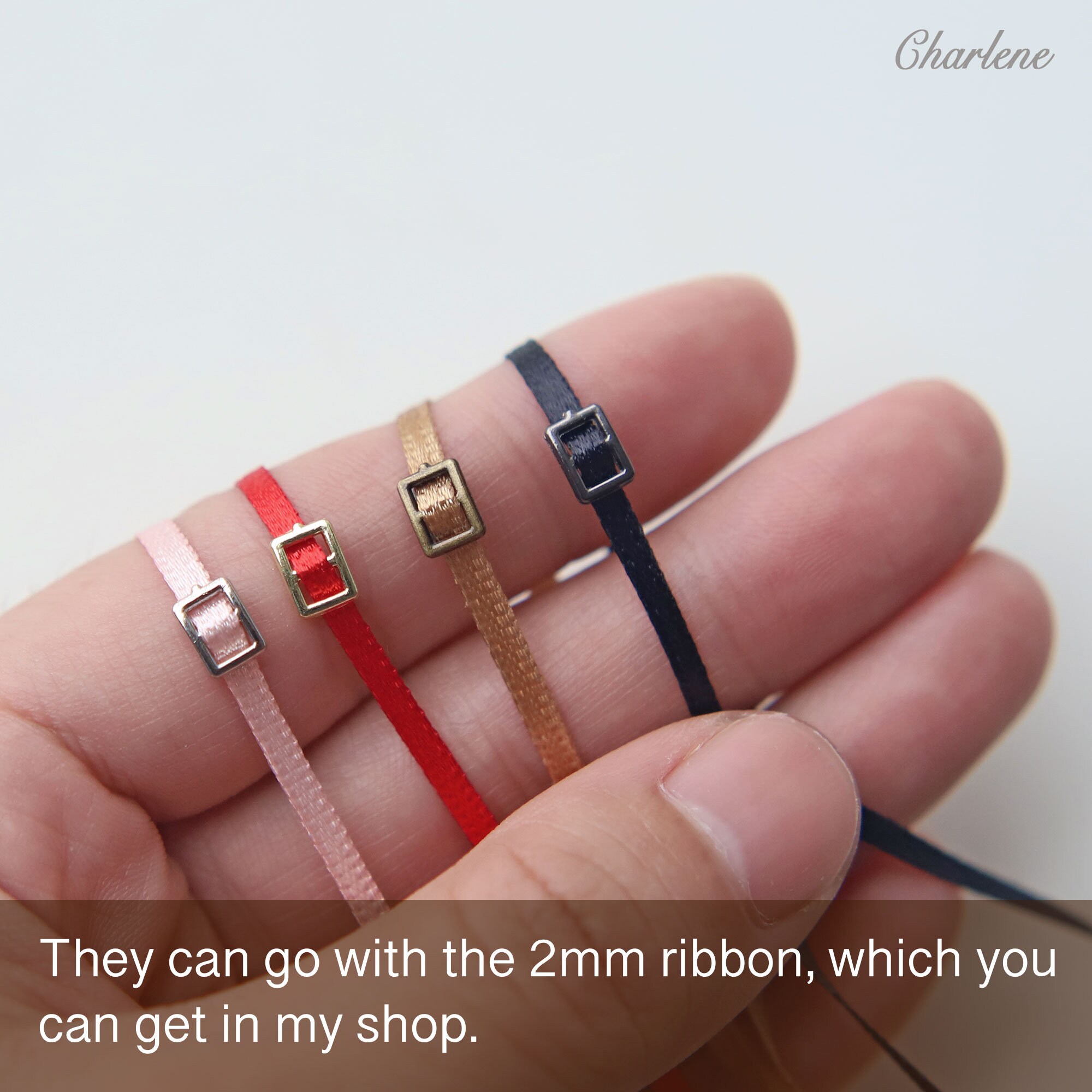 10 PCS - 3mm (inner Diameter) Super Tiny Buckles, in 4 Colors, Perfect ...