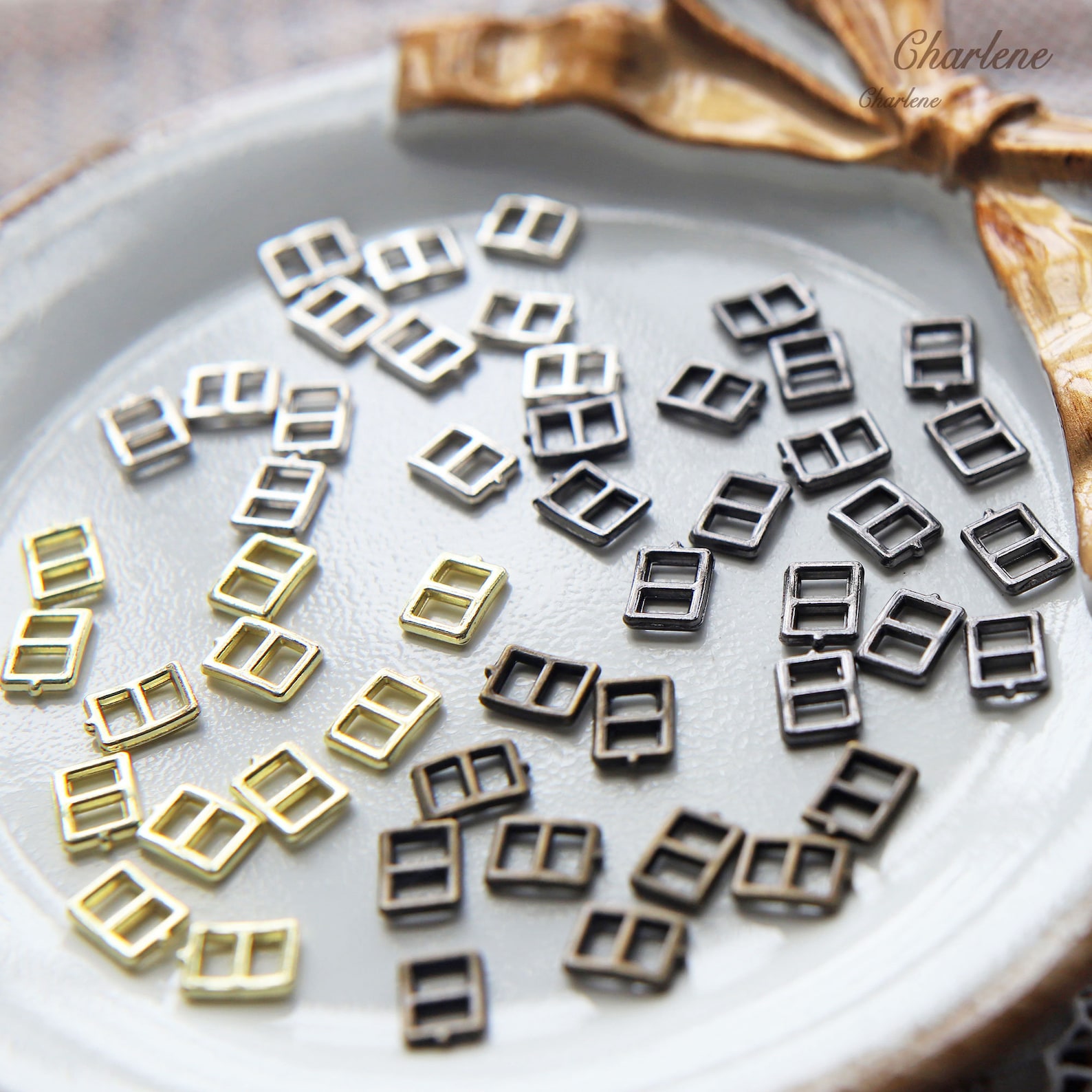10 PCS - 3mm (inner Diameter) Super Tiny Buckles, in 4 Colors, Perfect ...