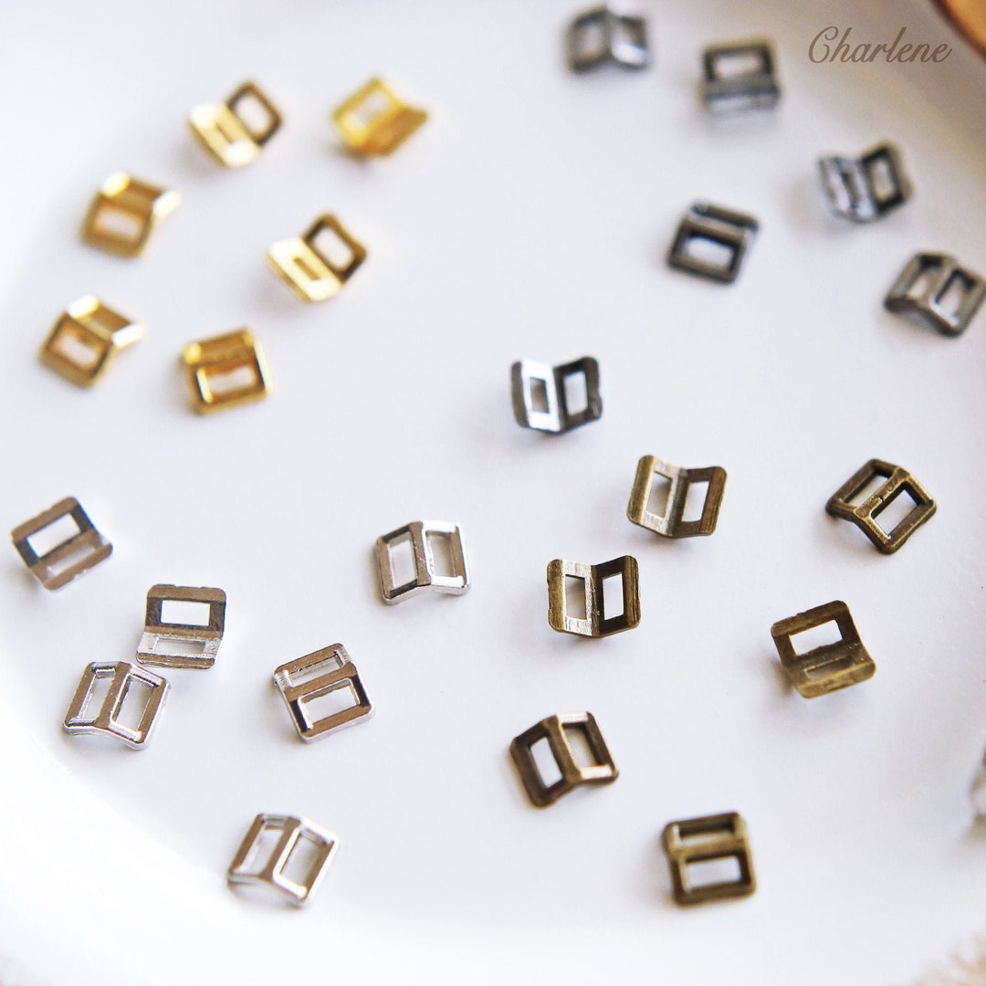 10 PCS 3mm inner Diameter Super Tiny Buckles, in 4 Colors, Perfect for ...