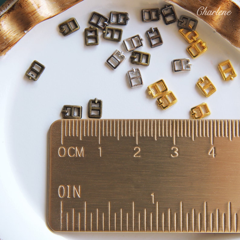 10 PCS - 2mm (inner Diameter) Super Tiny Buckles, in 4 Colors, Perfect ...