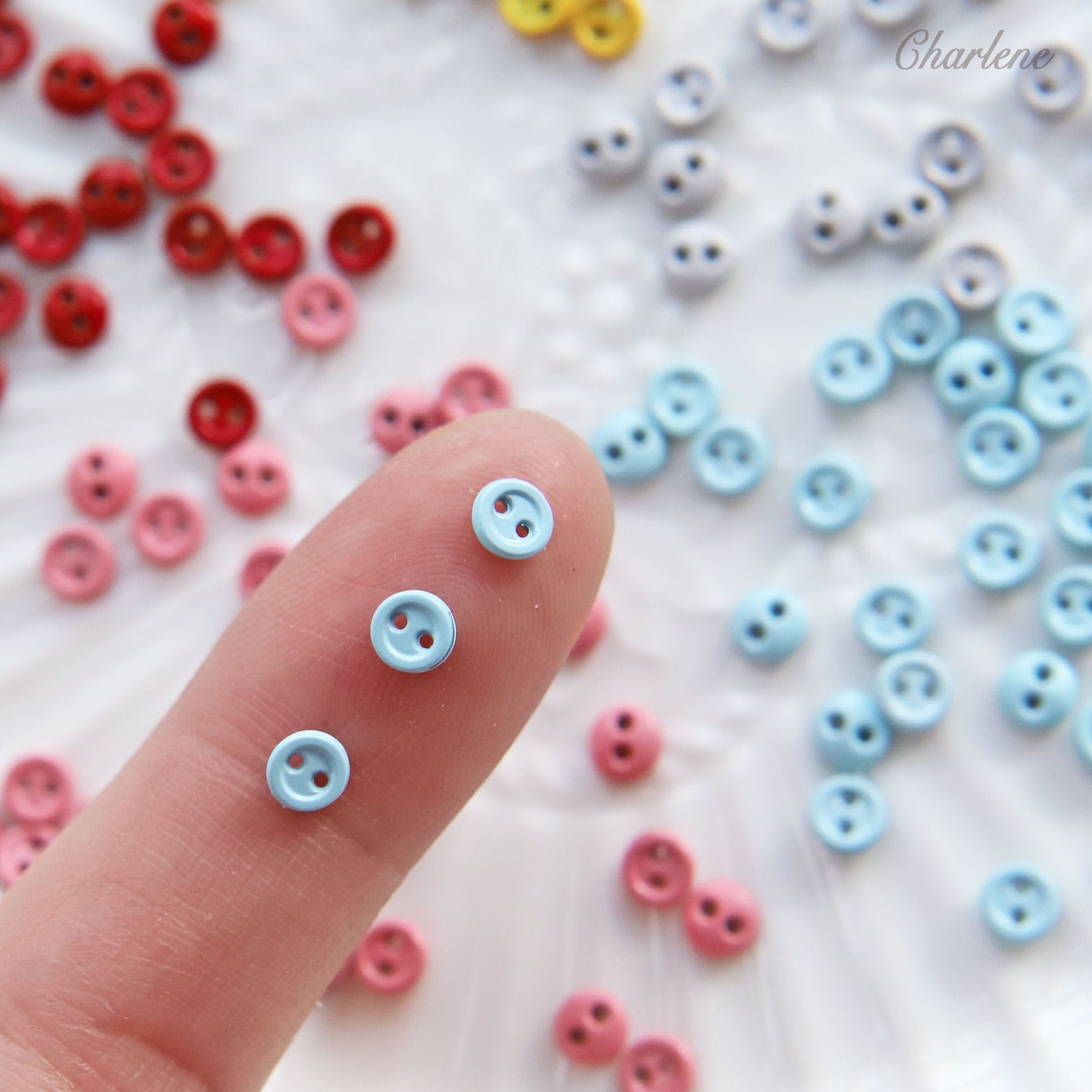 4mm Mini Metal Round Buttons in 5 Colors Micro Tiny Buttons - Etsy