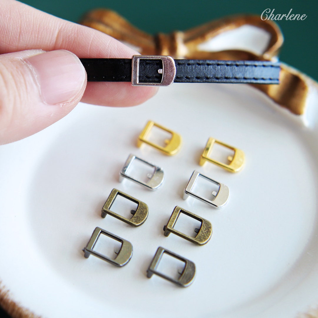 10 PCS - 5mm (inner Diameter) Tiny Buckles, in 4 Colors, Perfect for ...