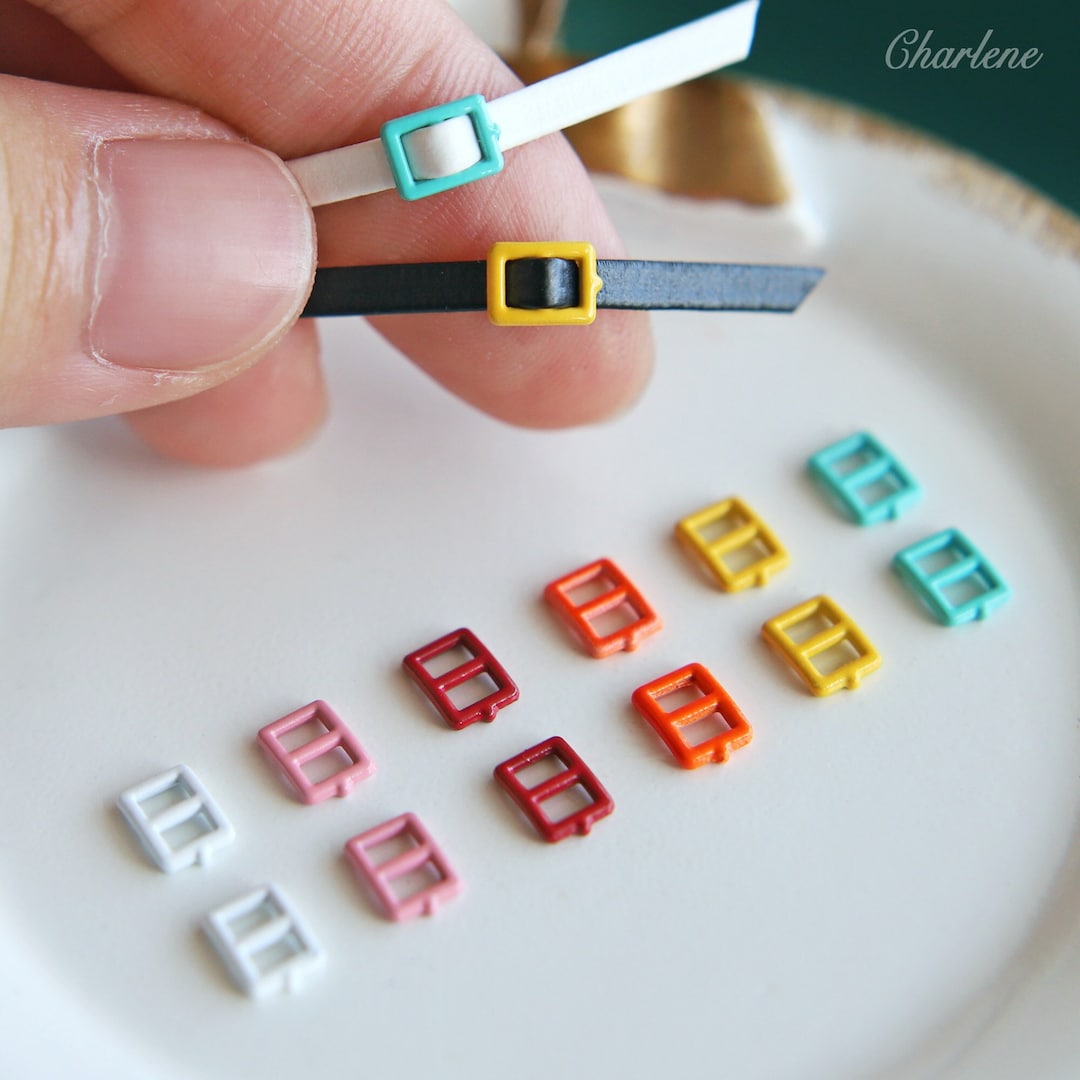 10 PCS - 3mm (inner Diameter) Super Tiny Buckles, in 6 Colors, Perfect ...