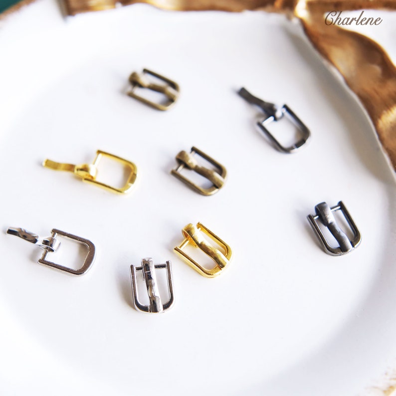 5 PCS - 5mm (inner Diameter) Tiny Buckles, in 4 Colors, Perfect for ...