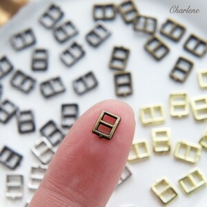 10 PCS - 3mm (inner Diameter) Super Tiny Buckles, in 4 Colors, Perfect ...