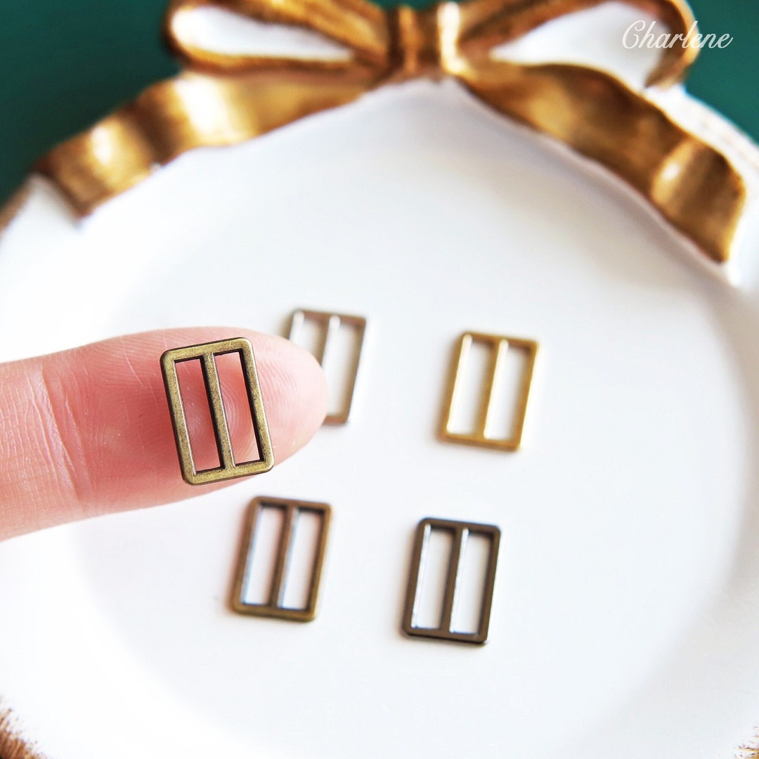 5 PCS - 10mm (inner Diameter) Tiny Buckles, in 4 Colors, Perfect for ...