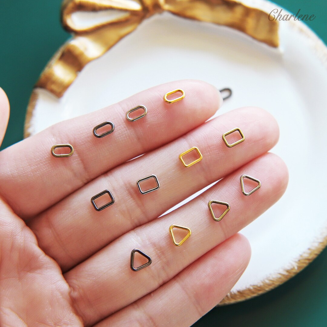 10 PCS - 4mm (inner Diameter) Super Tiny Buckles, in 4 Colors, Oval ...