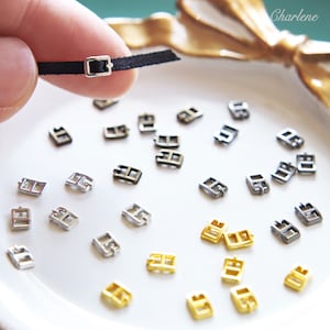 10 PCS - 2mm (inner Diameter) Super Tiny Buckles, in 4 Colors, Perfect ...