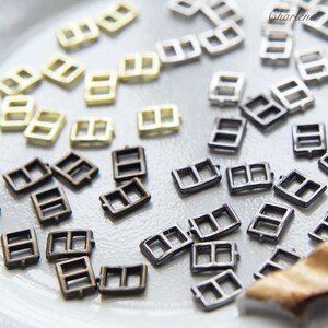 10 PCS - 3mm (inner Diameter) Super Tiny Buckles, in 4 Colors, Perfect ...