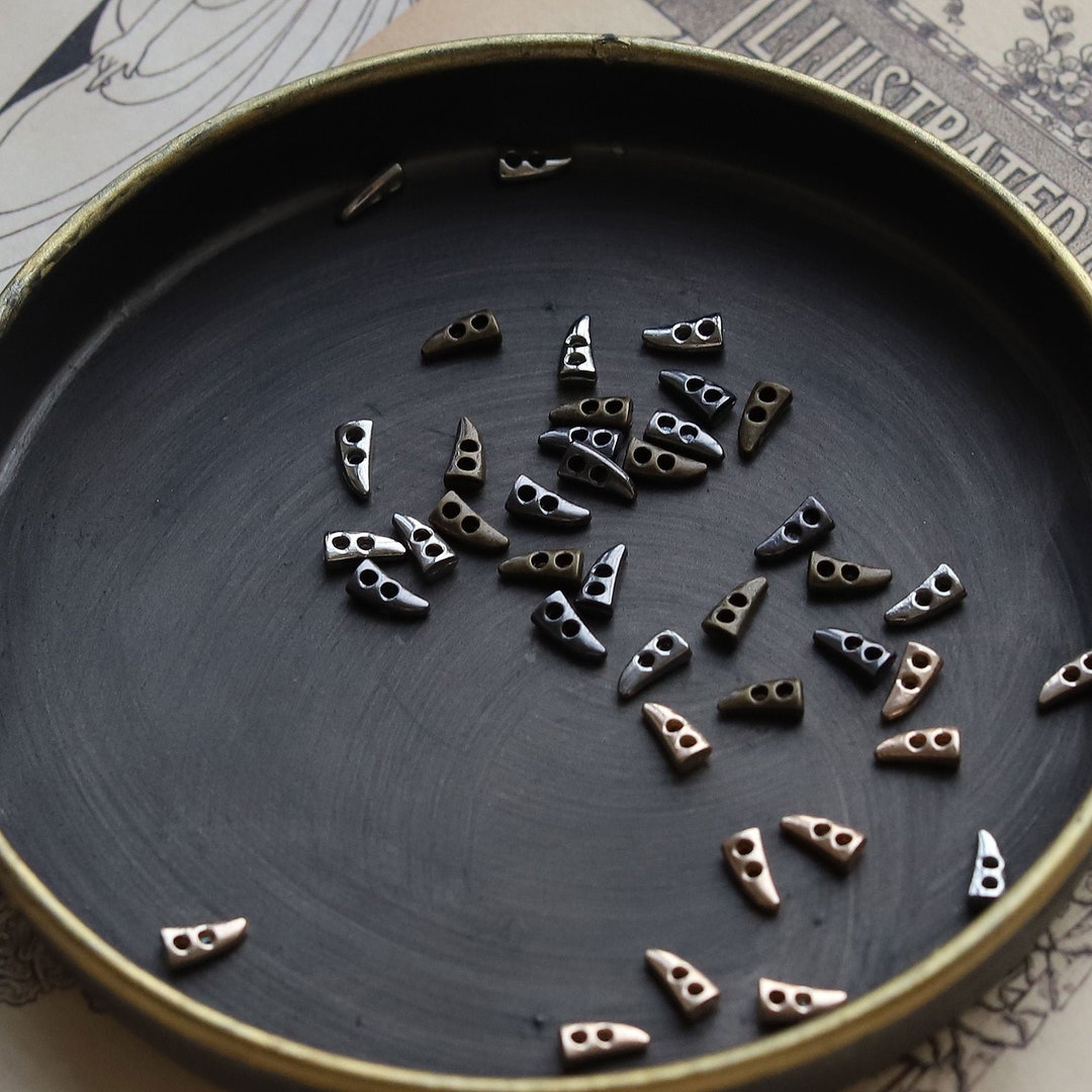 6mm Mini Metal Toggle Buttons, in 4 Colors, Doll Clothing Buttons - Etsy
